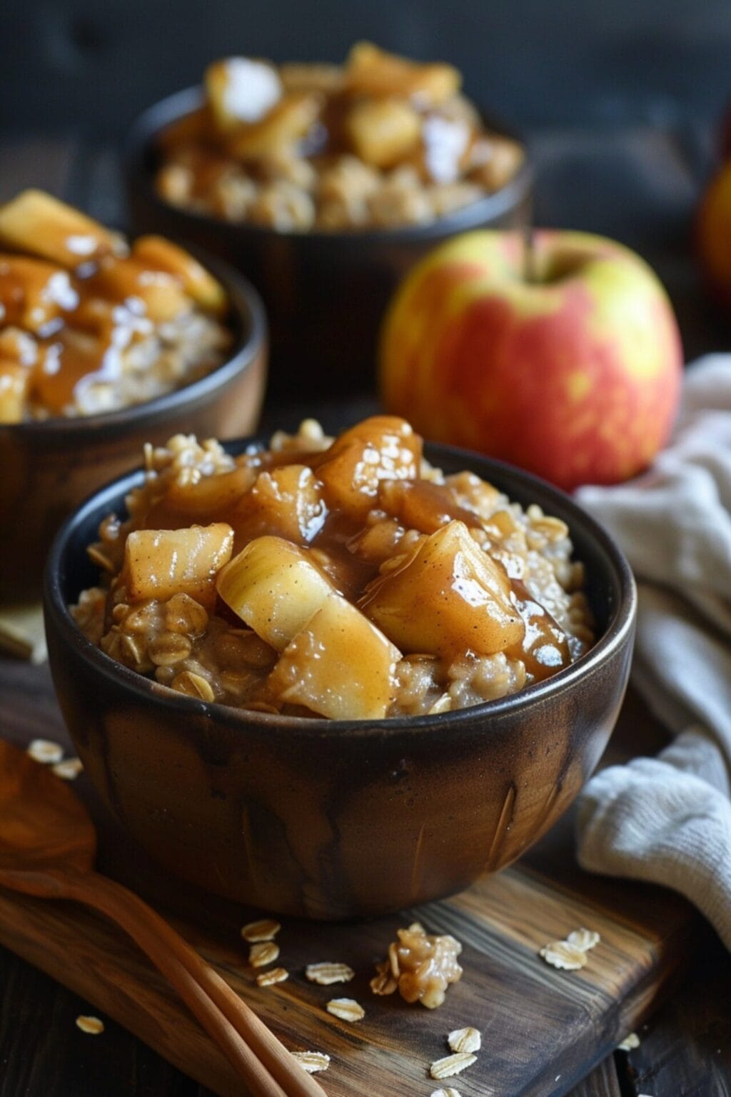 This Caramelized Apple Slow Cooker Oatmeal Recipe Tastes Like Pie