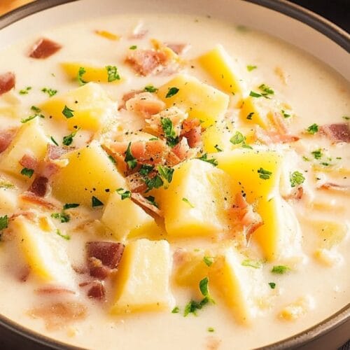 Slow Cooker Sensation: Creamy Potato Chowder Warms Hearts