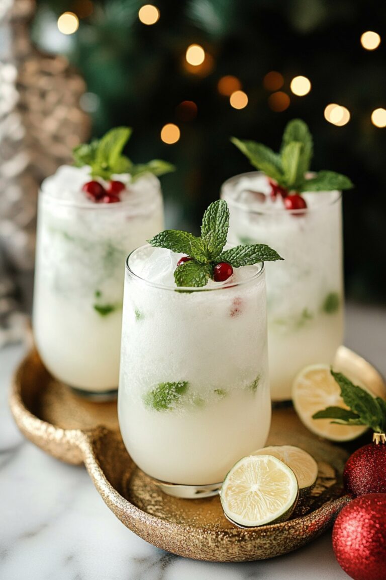 Celebrate the Season with White Christmas Mojitos
