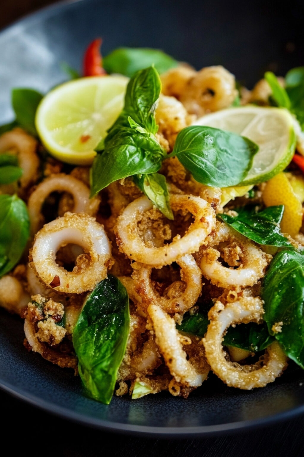How to Make Garlicky Calamari with Basil & Lime