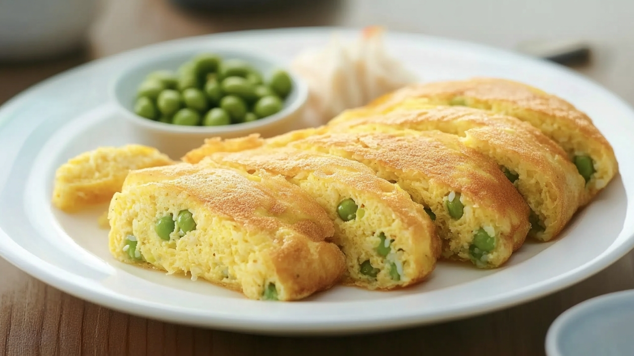 Easy Japanese Dinner: Fluffy Omelet & Edamame Rice