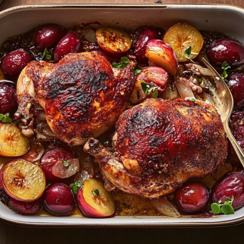 Flavorful Sumac Chicken with Sweet Plums Is a Perfect Combination