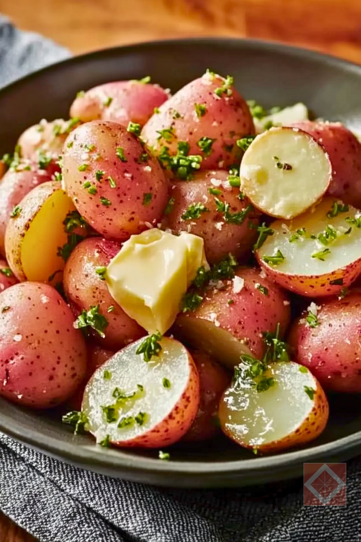 Simple One Pot Recipe Boiled Red Potatoes with Butter & Herbs