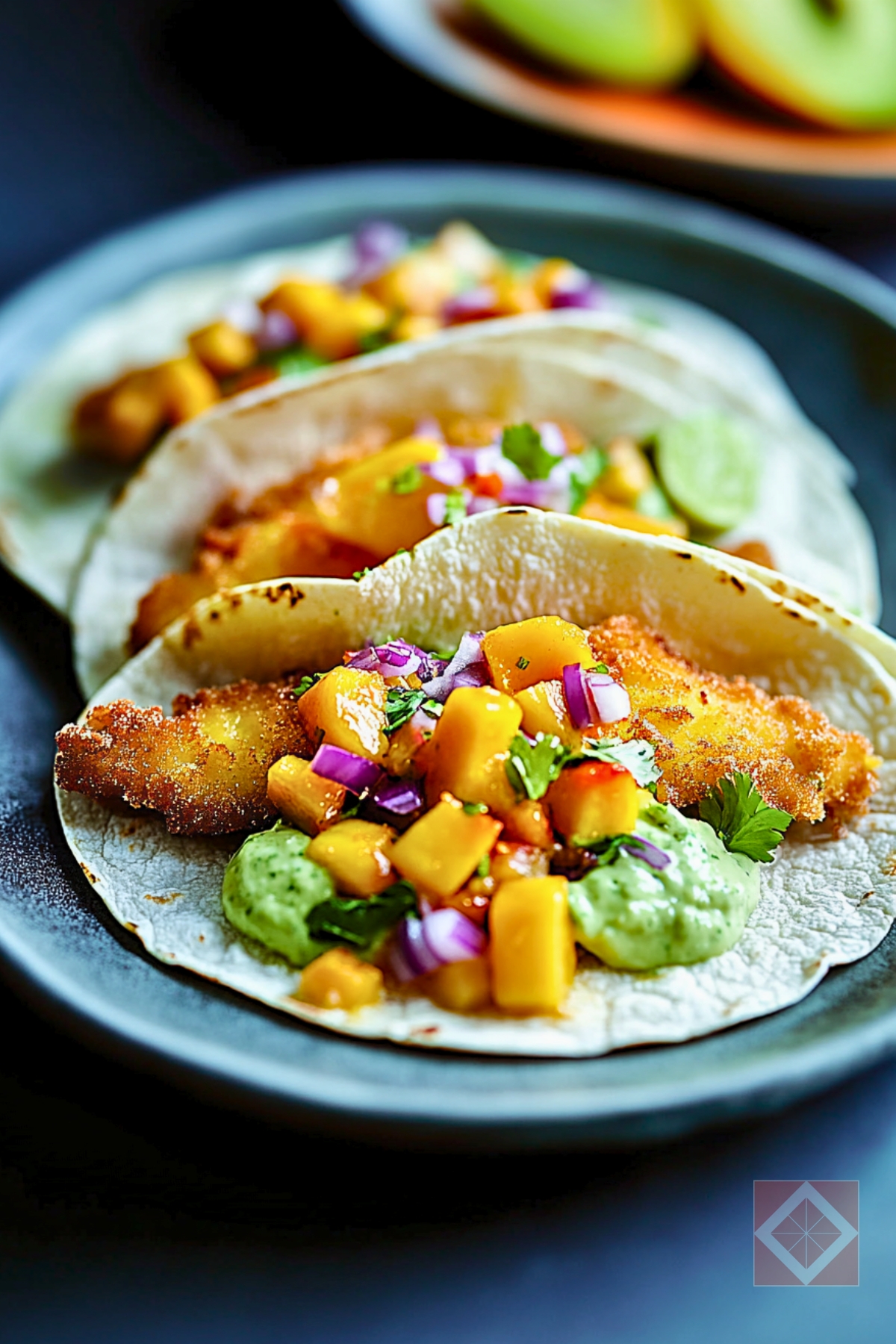 Anti-Inflammation Crispy Fish Tacos with Mango Salsa