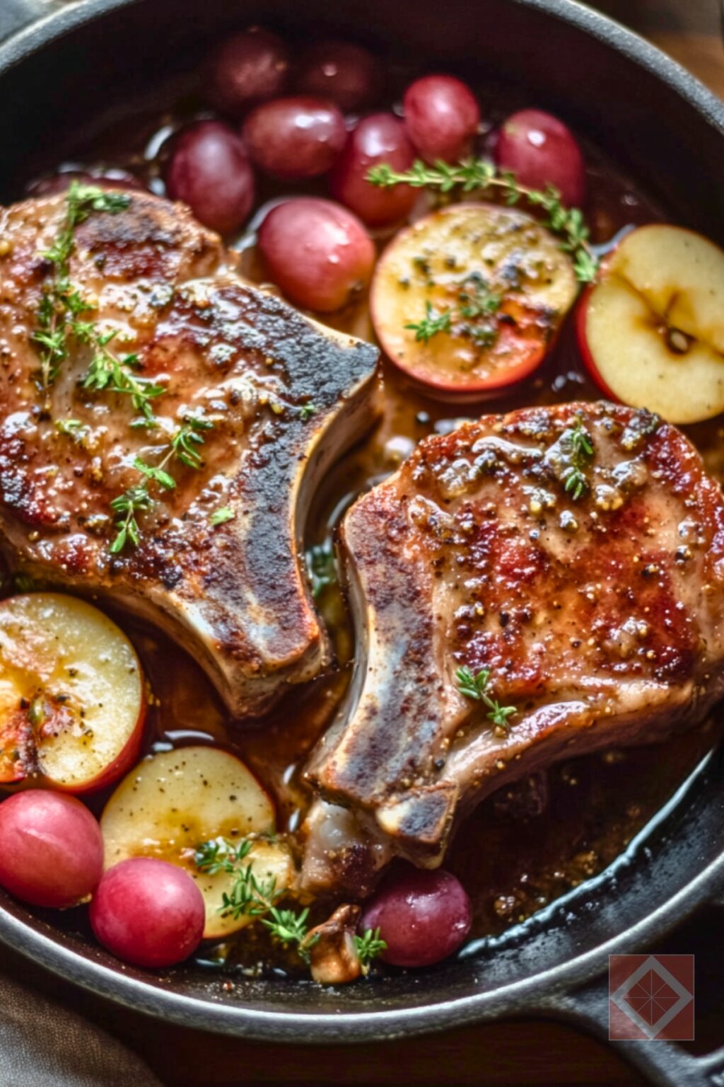 Cozy Fall Dinner Idea: Gingered Apple Pork Chops