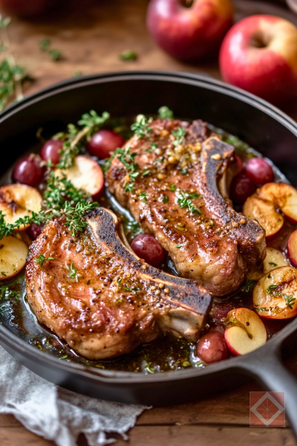 Cozy Fall Dinner Idea: Gingered Apple Pork Chops
