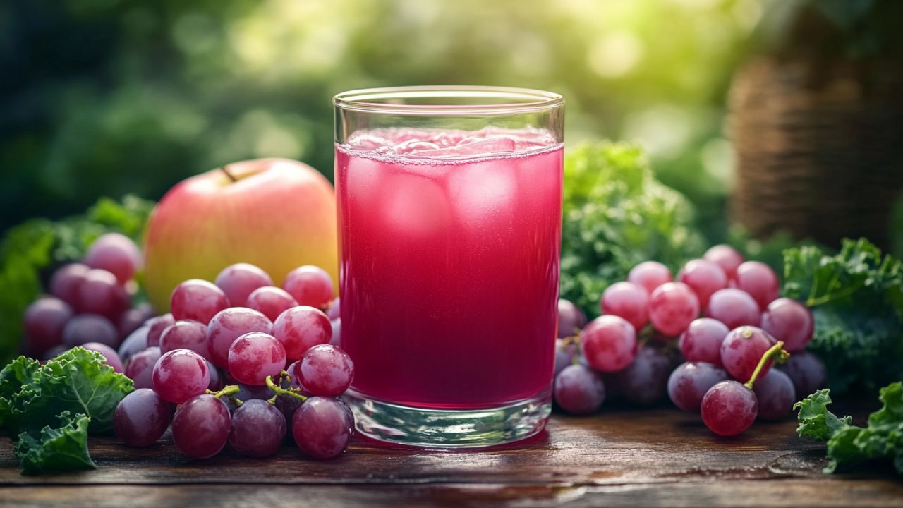 Easy Grape Apple Punch Juicing Recipe for Detoxing