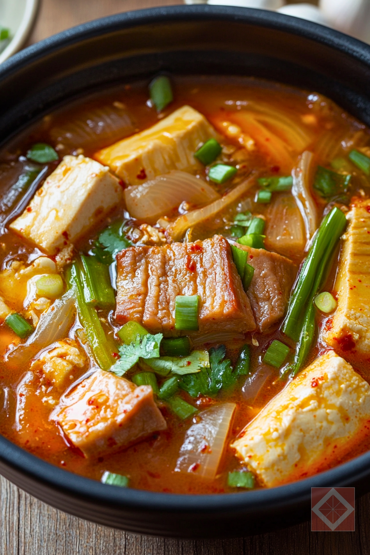 Korean-Inspired Kimchi Soup with Tender Pork & Silky Tofu