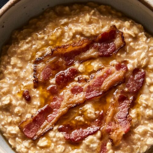 Sweet & Savory Maple-Bacon Oatmeal Recipe