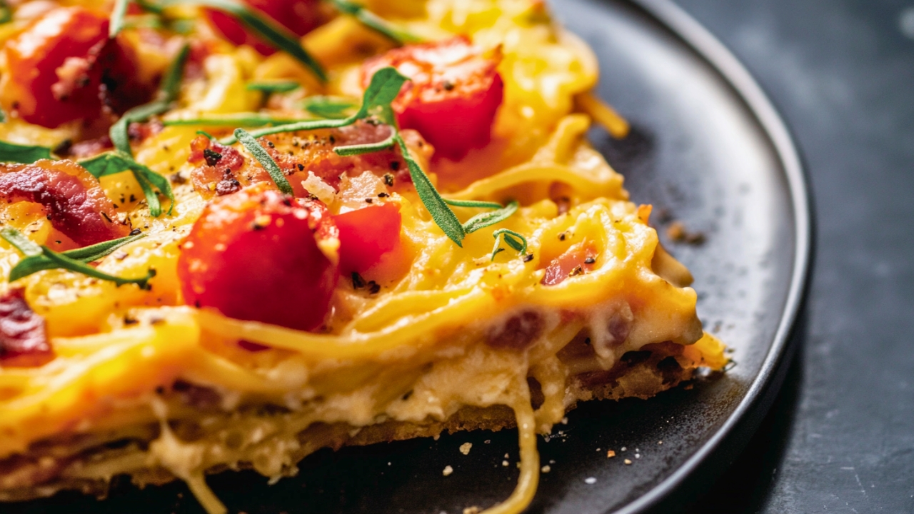 Savory Pasta Carbonara Torte with a Twist of Sage