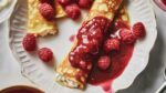 How to Make Sweet Cheese Crepes with Raspberry Sauce
