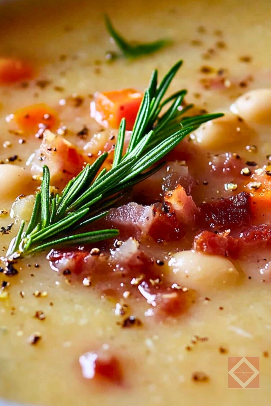 Easy White Bean Soup with Pancetta & Rosemary One Pot Recipe