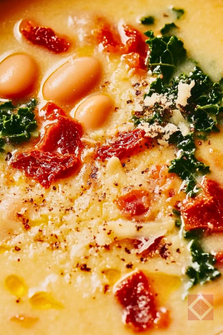 Easy White Bean Soup with Sun-Dried Tomatoes & Kale One Pot Recipe
