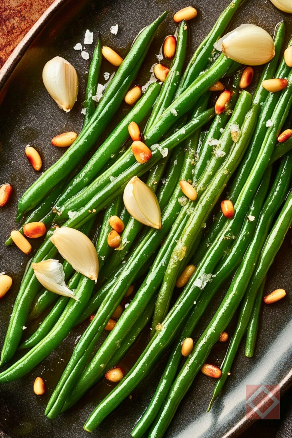 Healthy Green Beans with Pine Nuts: DASH Diet Style