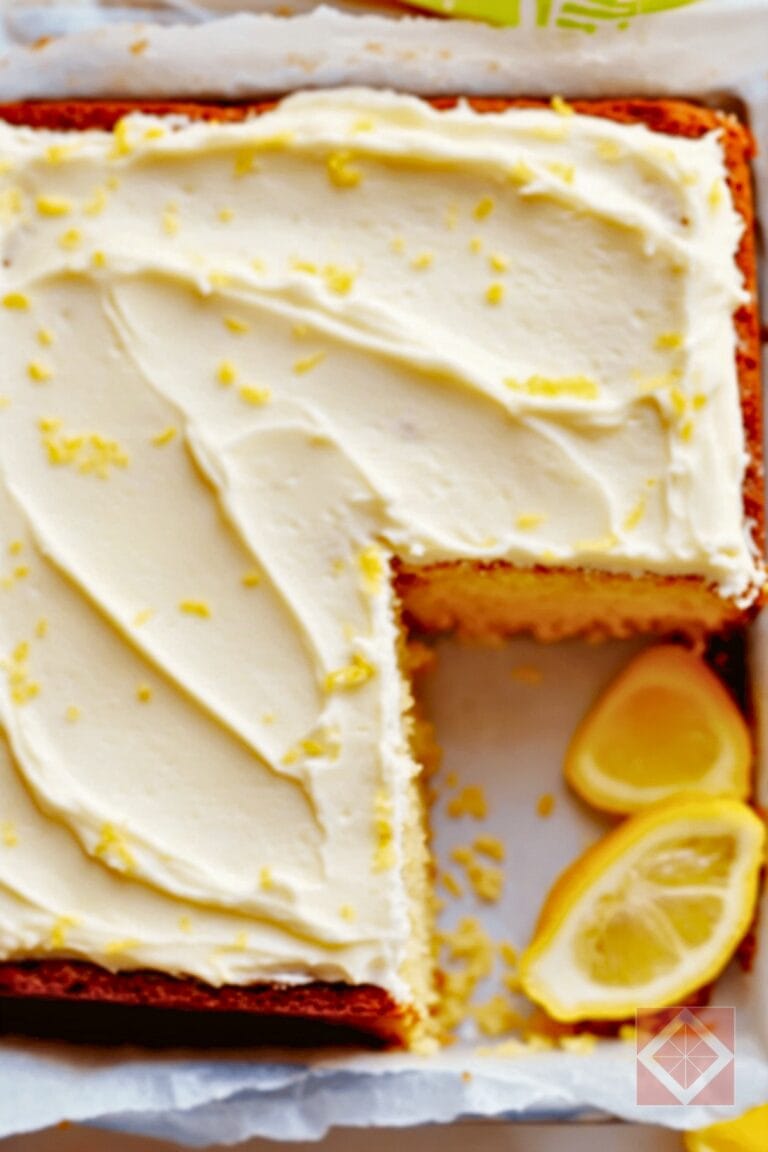 Bright & Zesty Lemon Cake with a Luscious Topping