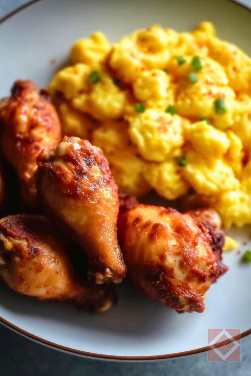Best Chicken Drumettes with Scrambled Eggs Air Fryer Recipe