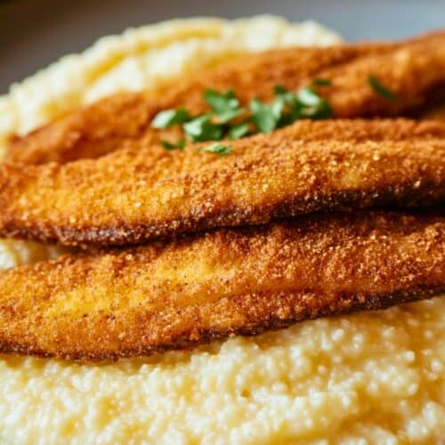 Southern Fried Catfish with Buttery Grits