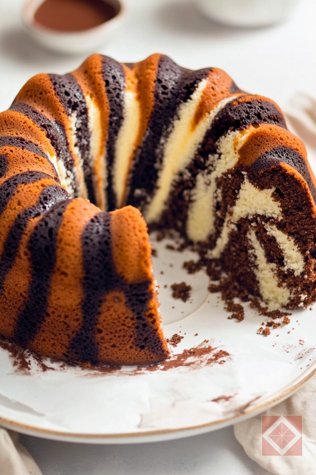 Stunning Zebra Bundt Cake for Your Dessert Recipes Collection